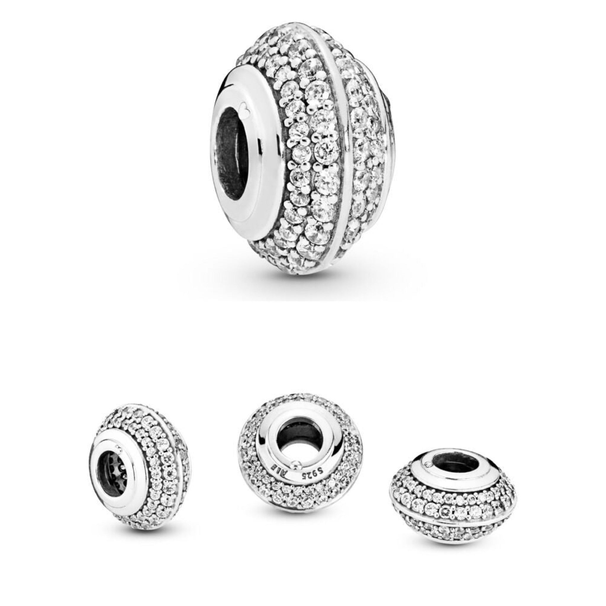 Pandora sparkling pavé charm – Delladeaja